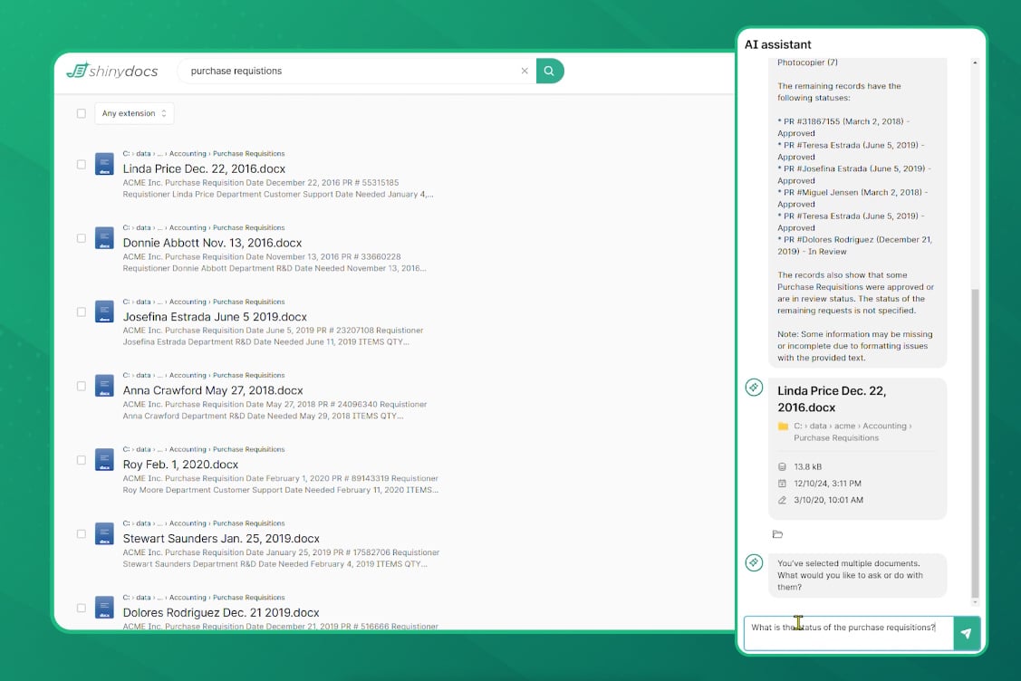 Shinydocs | Enterprise AI Search & Content Identification Software | Find, Summarize, Secure ...